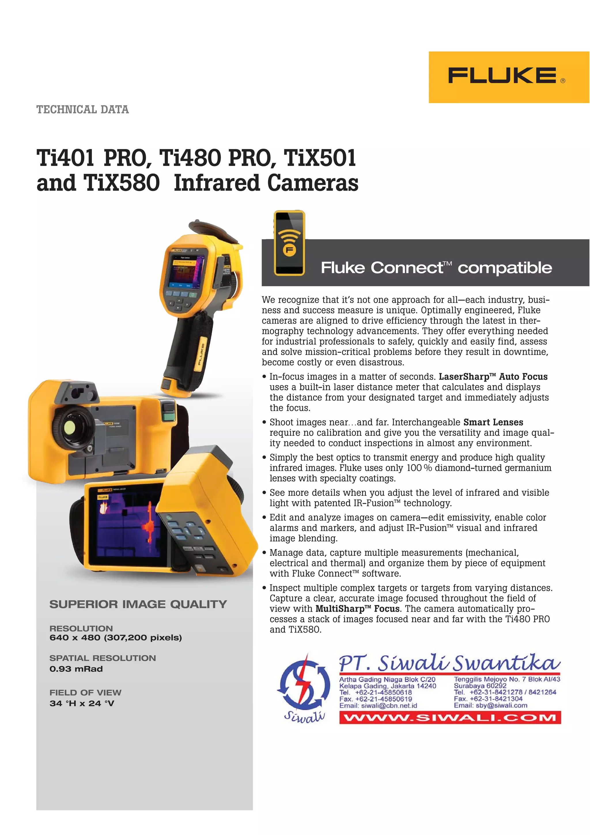 Technical Data Fluke Ti401 PRO, Ti480, TiX501, TiX580_en | PDF ...