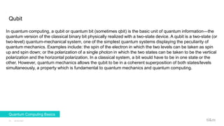 Quantum Computing Basics | PPTX