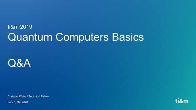 Quantum Computing Basics | PPTX