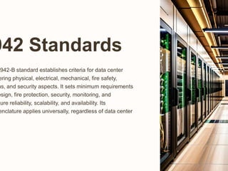 TIA -942 - STANDREDS FOR DESIGN OF DATA CENTRE | PDF