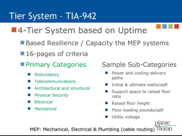 Tia 942 Data Center Standards | PPT