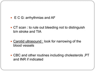 T i a and cervical artery dissection | PPTX