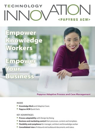 ACM Adaptive Case Management - Technology Innovation Brochure by ISIS ...