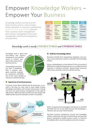 ACM Adaptive Case Management - Technology Innovation Brochure by ISIS ...