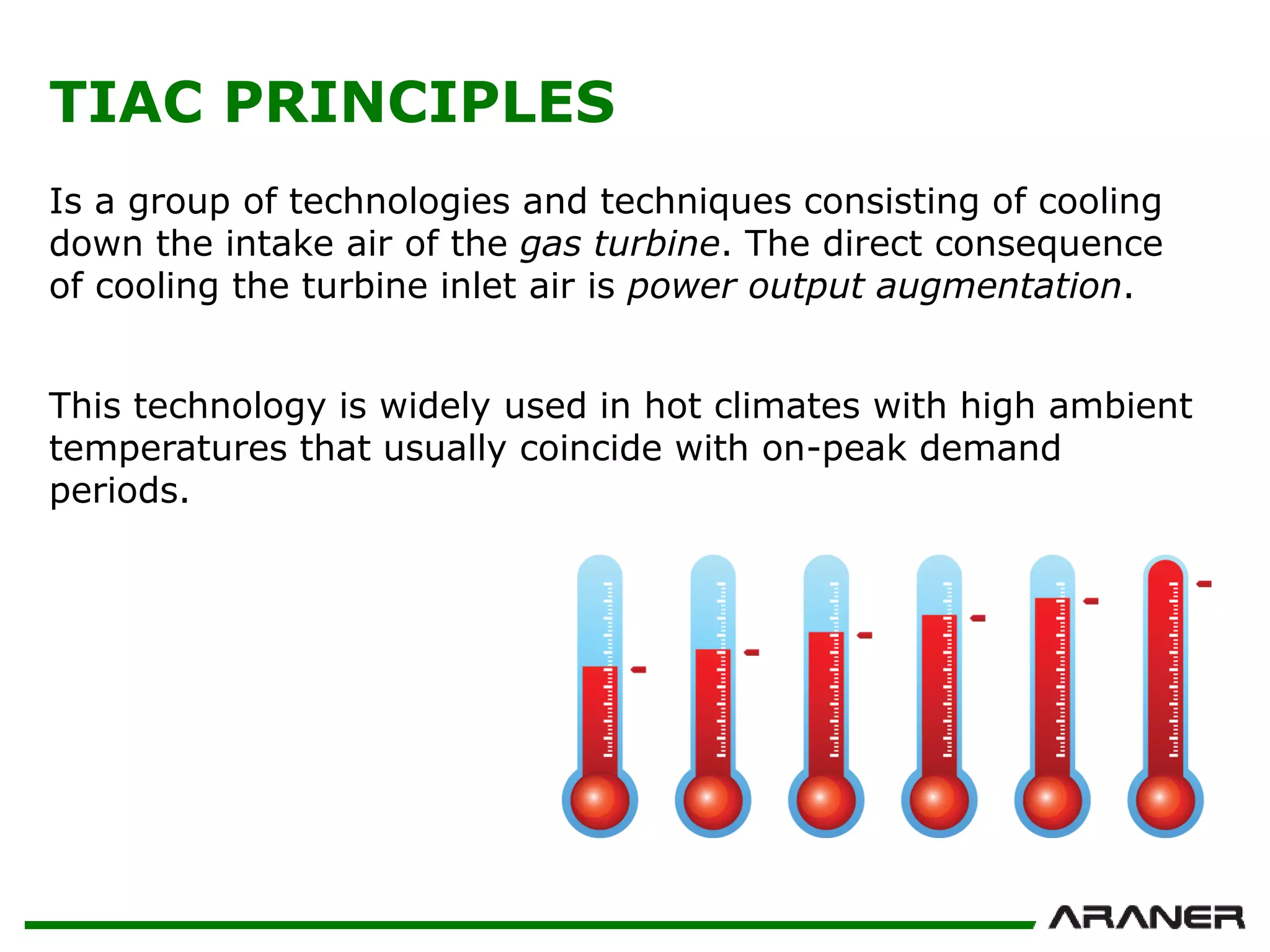 Turbine Inlet Air Cooling (TIAC) - ARANER | PDF