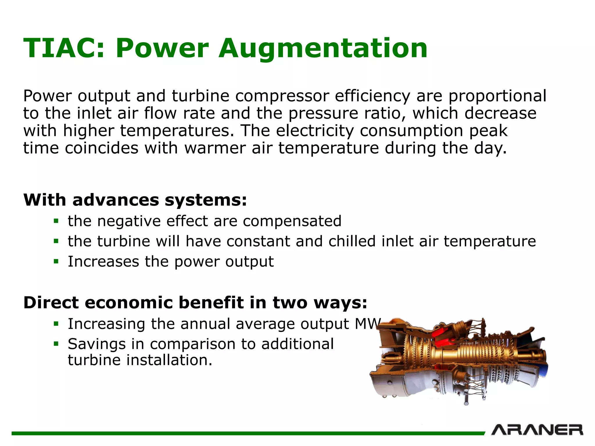 Turbine Inlet Air Cooling (TIAC) - ARANER | PDF