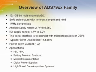 ADS79XX Analog-to-Digital Converters | PPT