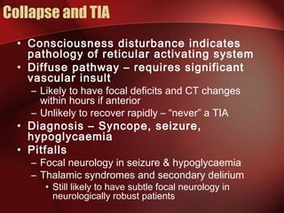Transient ischaemic attack (TIA) investigation and management in the ...