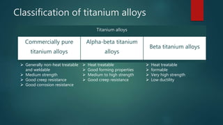 Ti alloys | PPTX