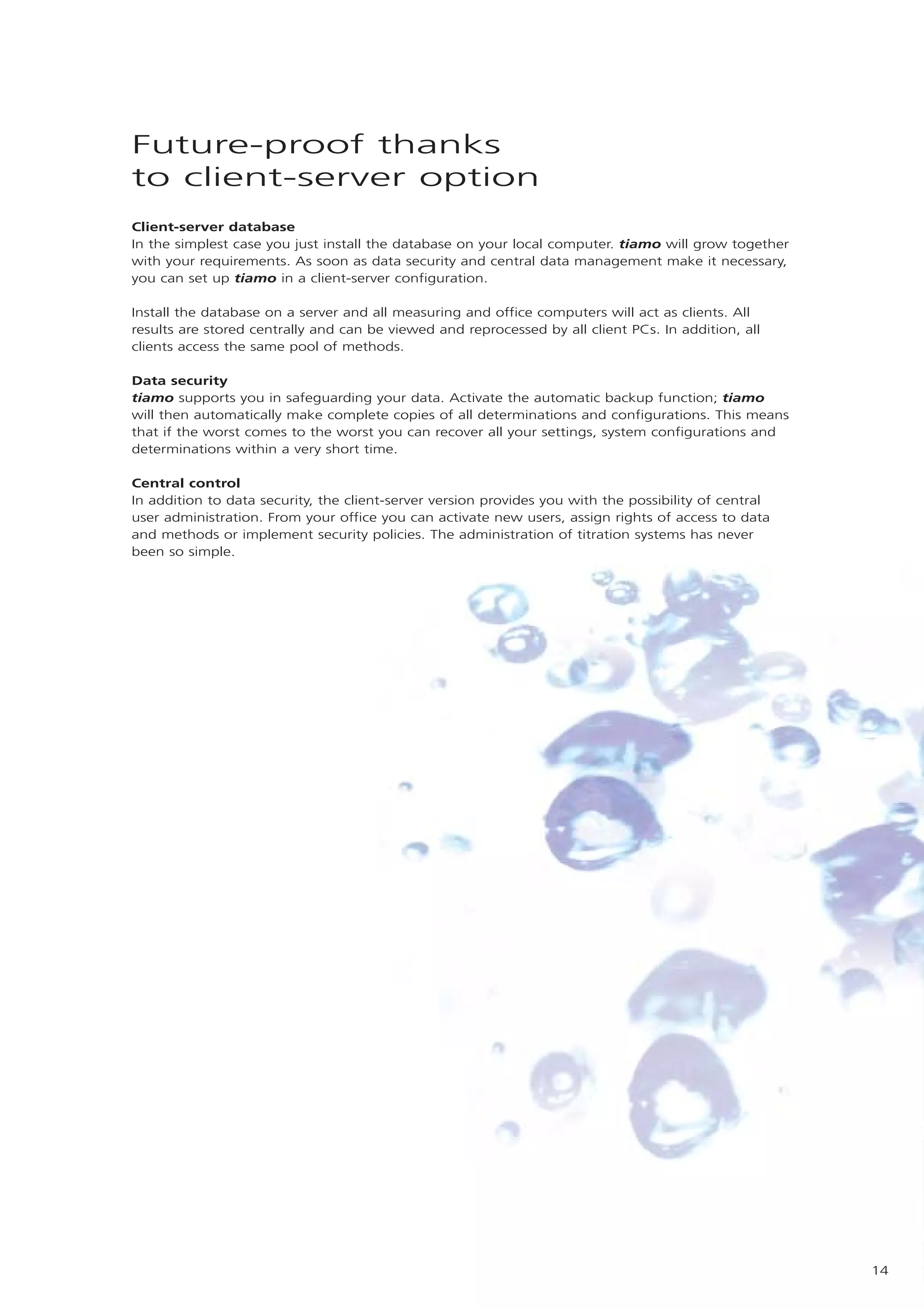 Tiamo software from Metrohm | PDF