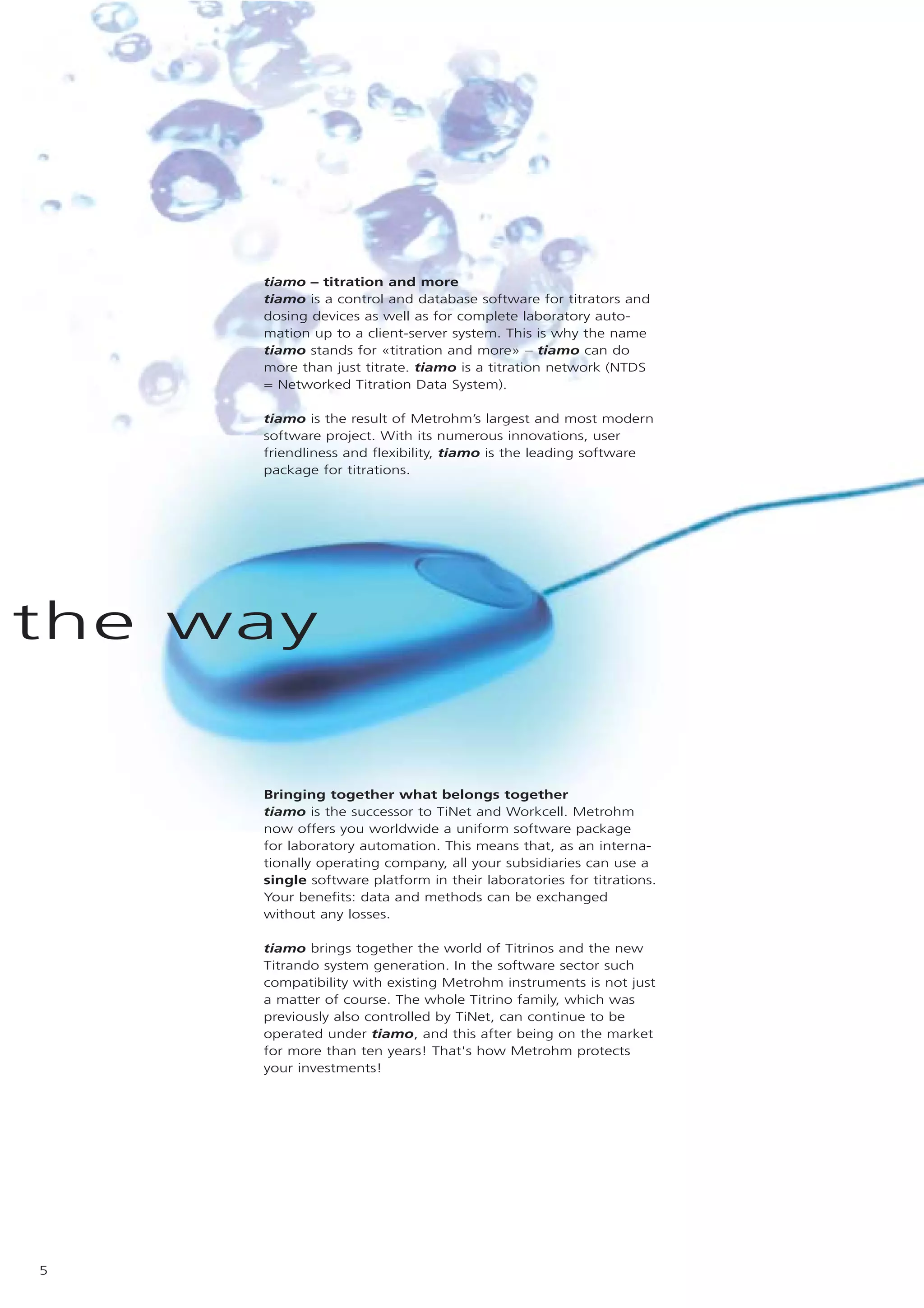 Tiamo software from Metrohm | PDF