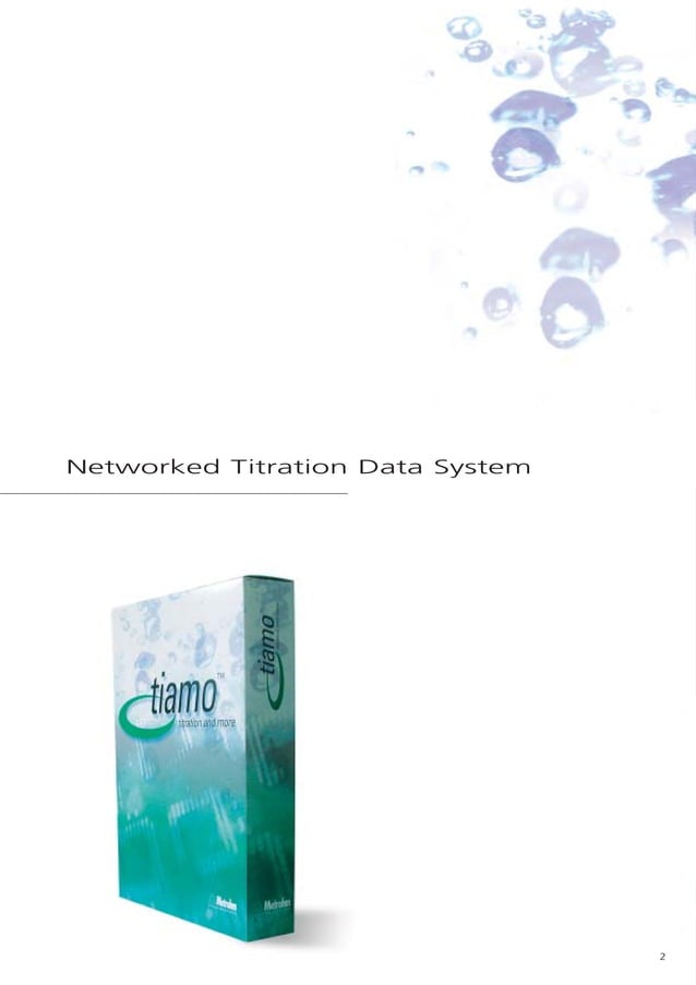Tiamo software from Metrohm | PDF | Computing | Technology & Computing