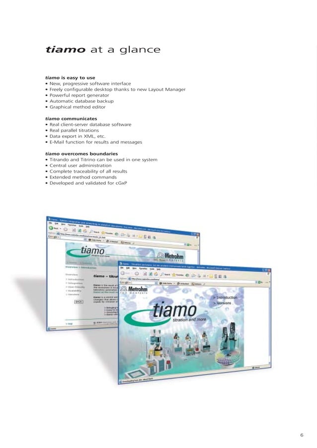 Tiamo software from Metrohm | PDF | Computing | Technology & Computing
