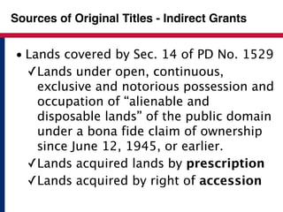 Tiamson introduction to land titling | PDF