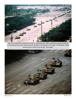 The 1989 Tiananmen Square Protests and Massacre | PDF