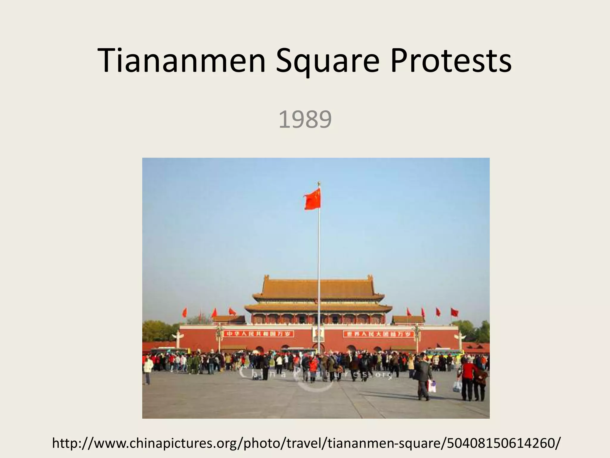 Tiananmen square ppt | PPTX