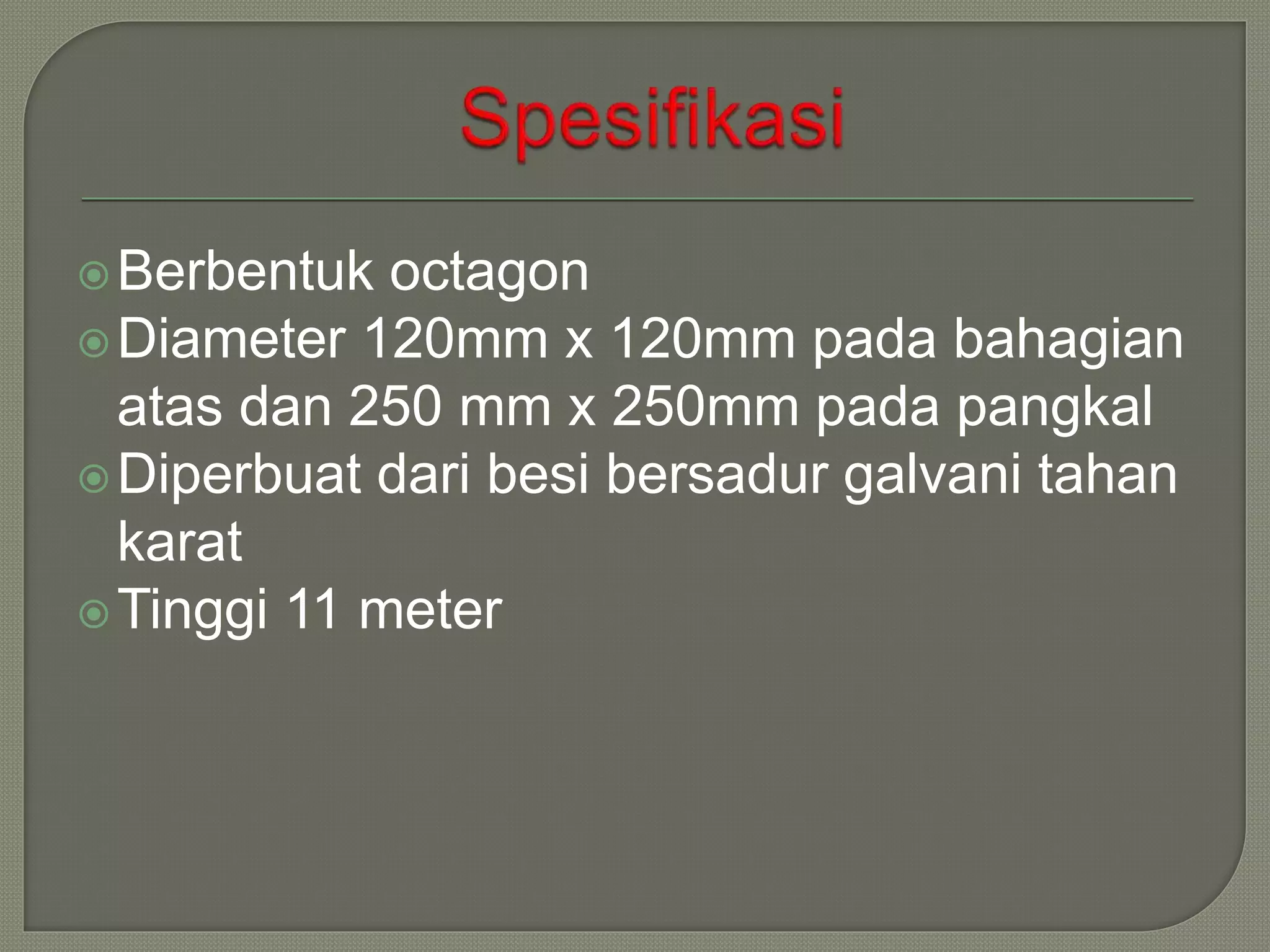Tiang tiang elektrik dan substation malaysia | PPTX