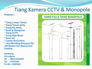 Tiang monopole cctv | PPT