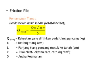 Tiang Pancang I | PDF