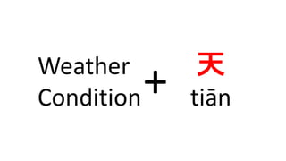 Tian qui (Weather) - Foreign Language 1 (Mandarin) Report | PPTX
