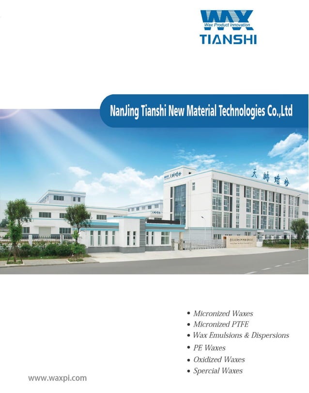 Tianshi Wax for printing inks & coatings | PDF