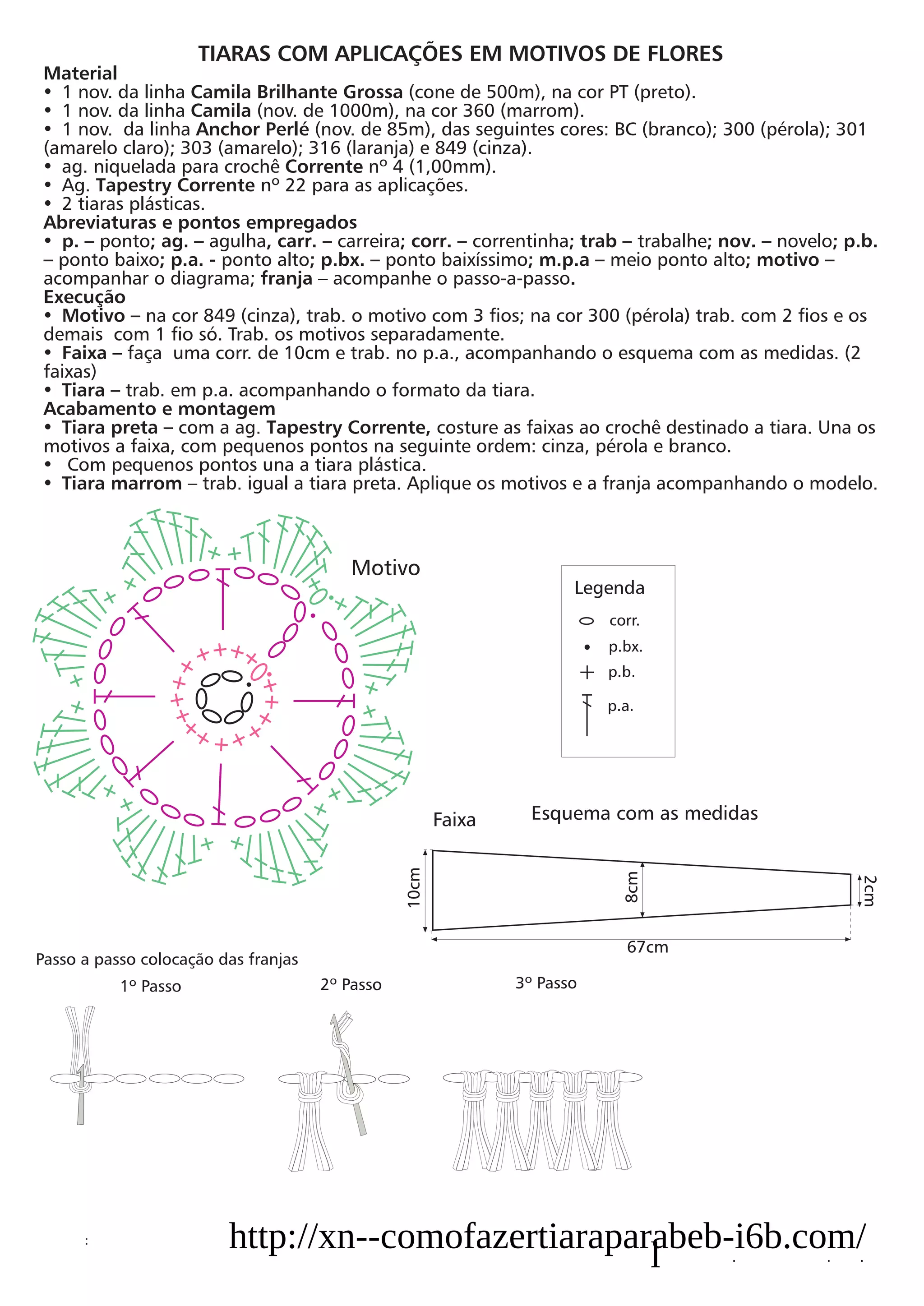 Tiaras em aplicacão no motivo de flores | PDF
