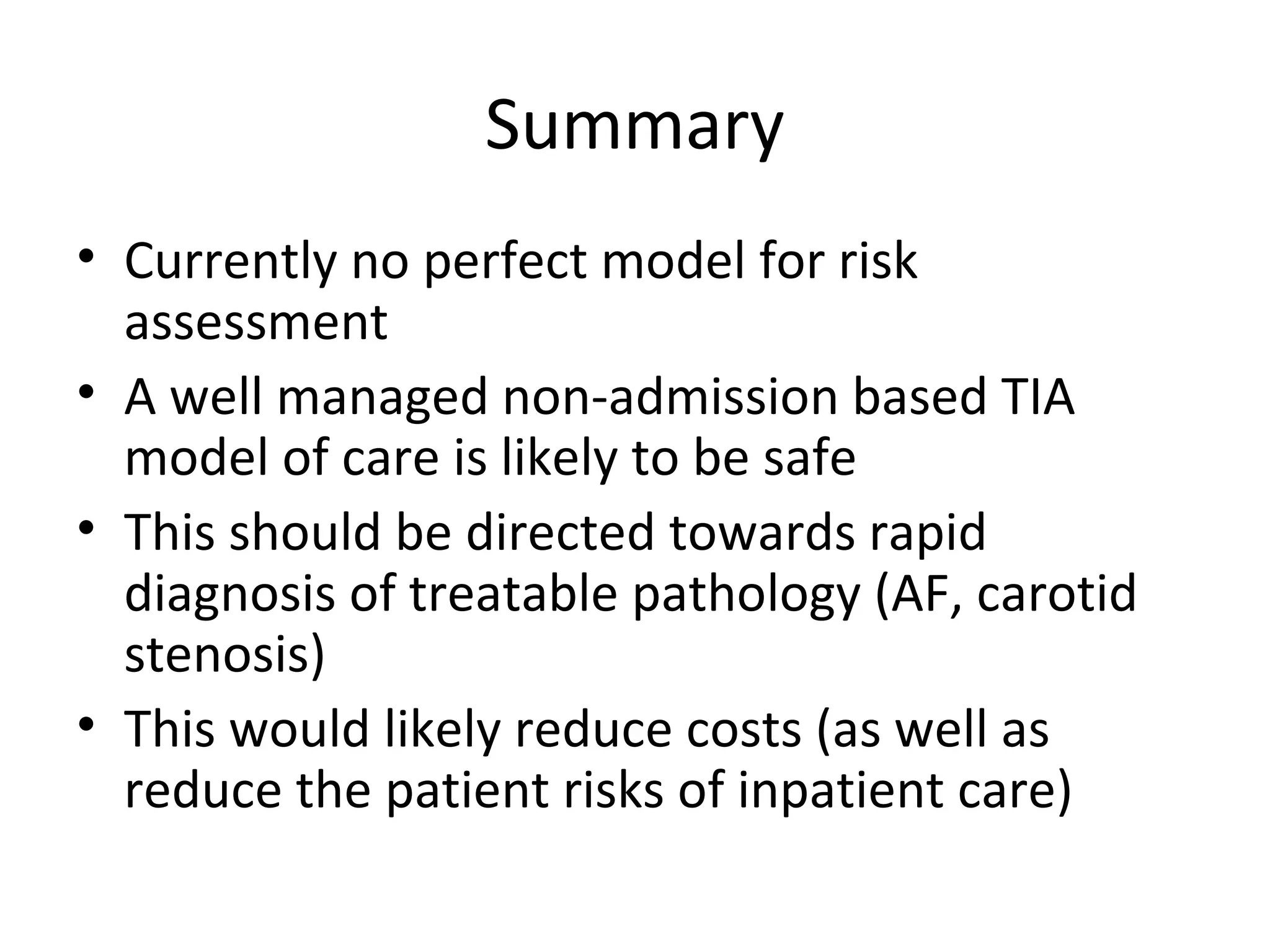 TIA risk stratification | PPT