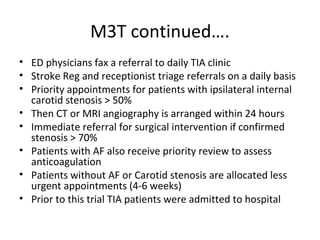 TIA risk stratification | PPT