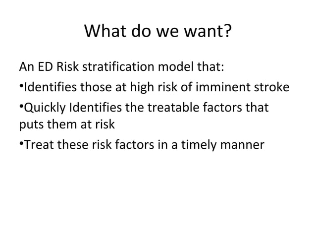TIA risk stratification | PPT
