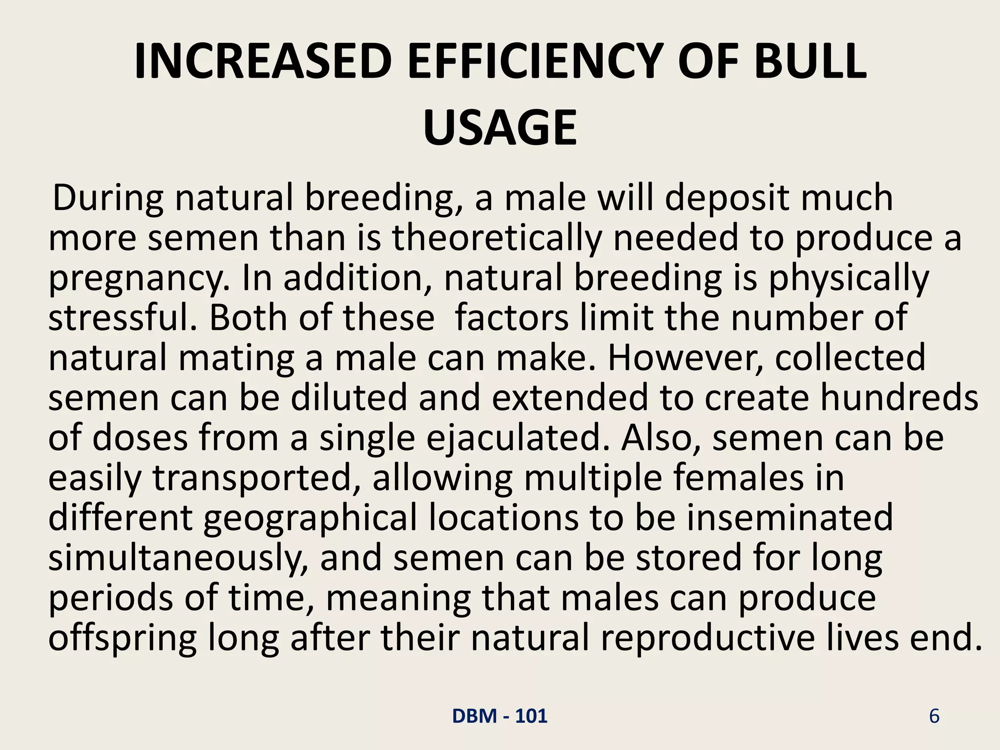 Importance of Artificial Insemination in Dairy Animals | PPTX