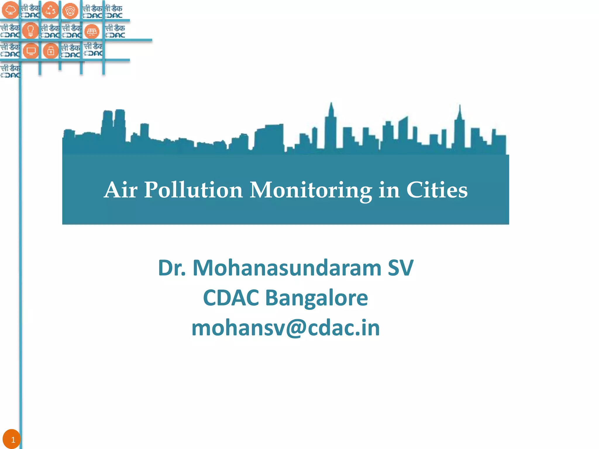 Air-pollution monitoring in Cities | PPTX