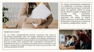 Tia Tariq's remarkable achievement in the corporate world is a ...