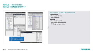TIA Portal V17 – WinCC nyheter SIEMENS | PDF