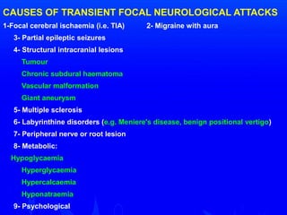 Transient Ischemic Attacks | PPT