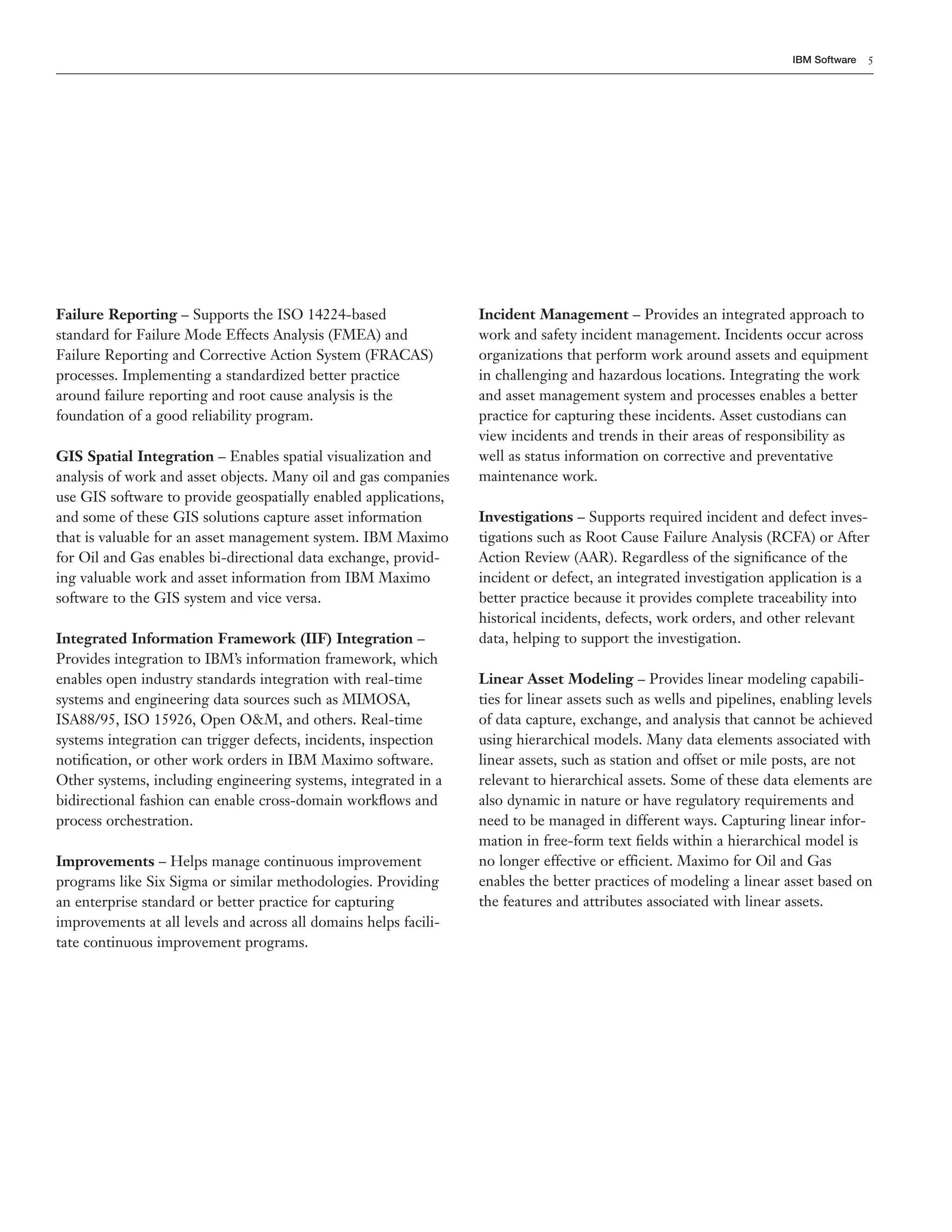 IBM Maximo Asset Management solutions for the oil and gas industry | PDF