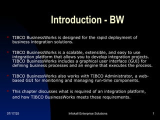 Tibco Businessworks Presentation for Beginners | PPT