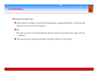 TIBCO General Interface - CSS Guide | PDF