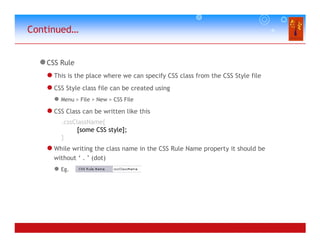 TIBCO General Interface - CSS Guide | PDF