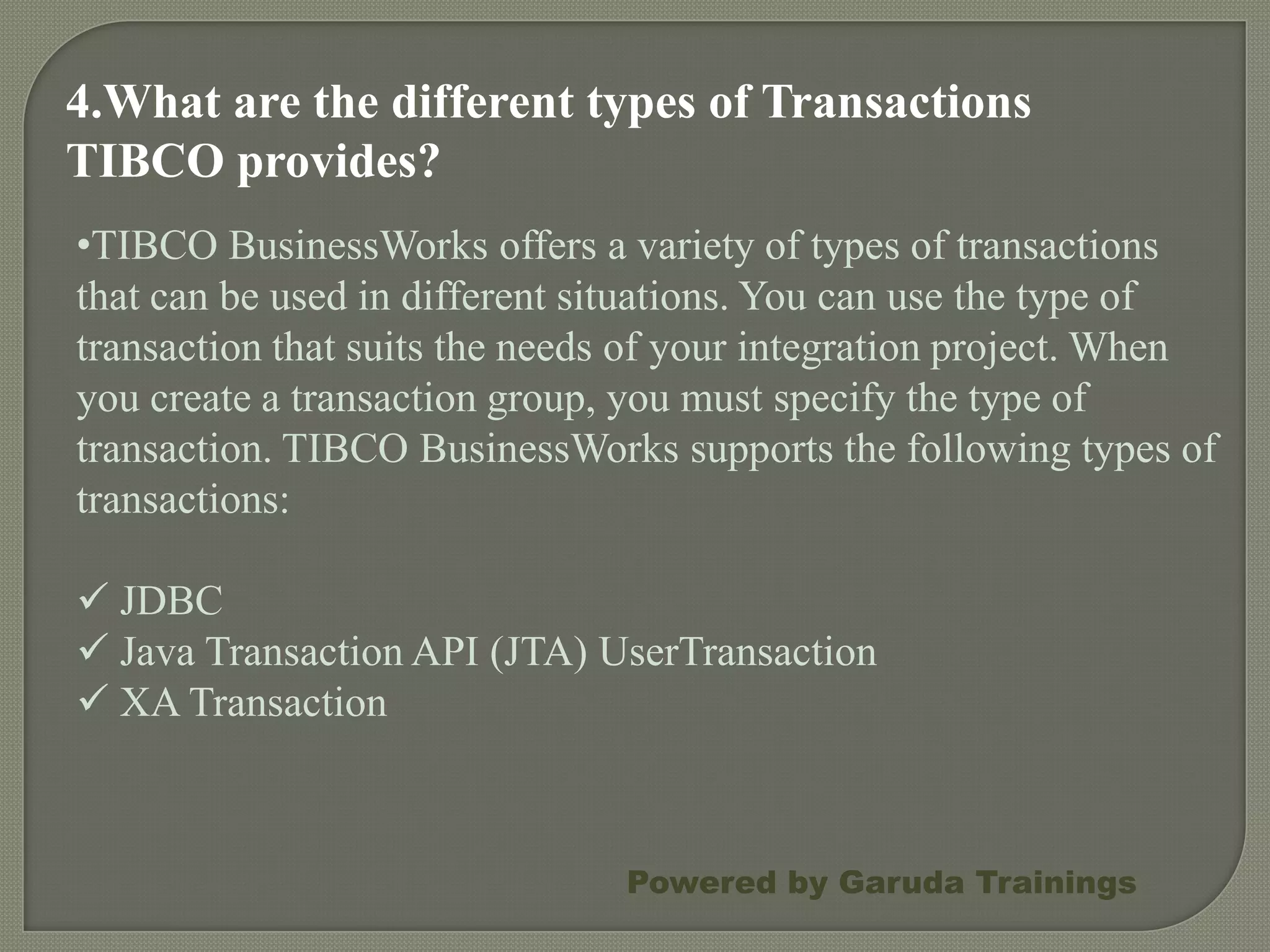 Tibco Interview Questions Ppt