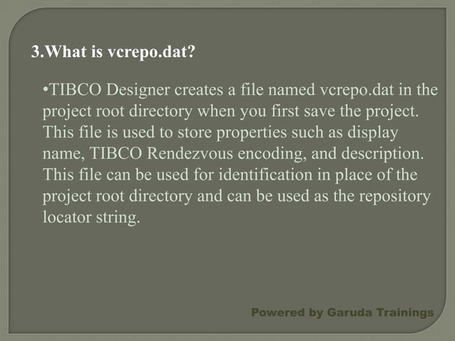 Tibco Interview questions | PPT