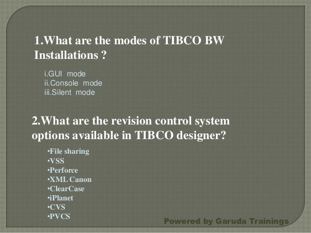 Tibco Interview Questions