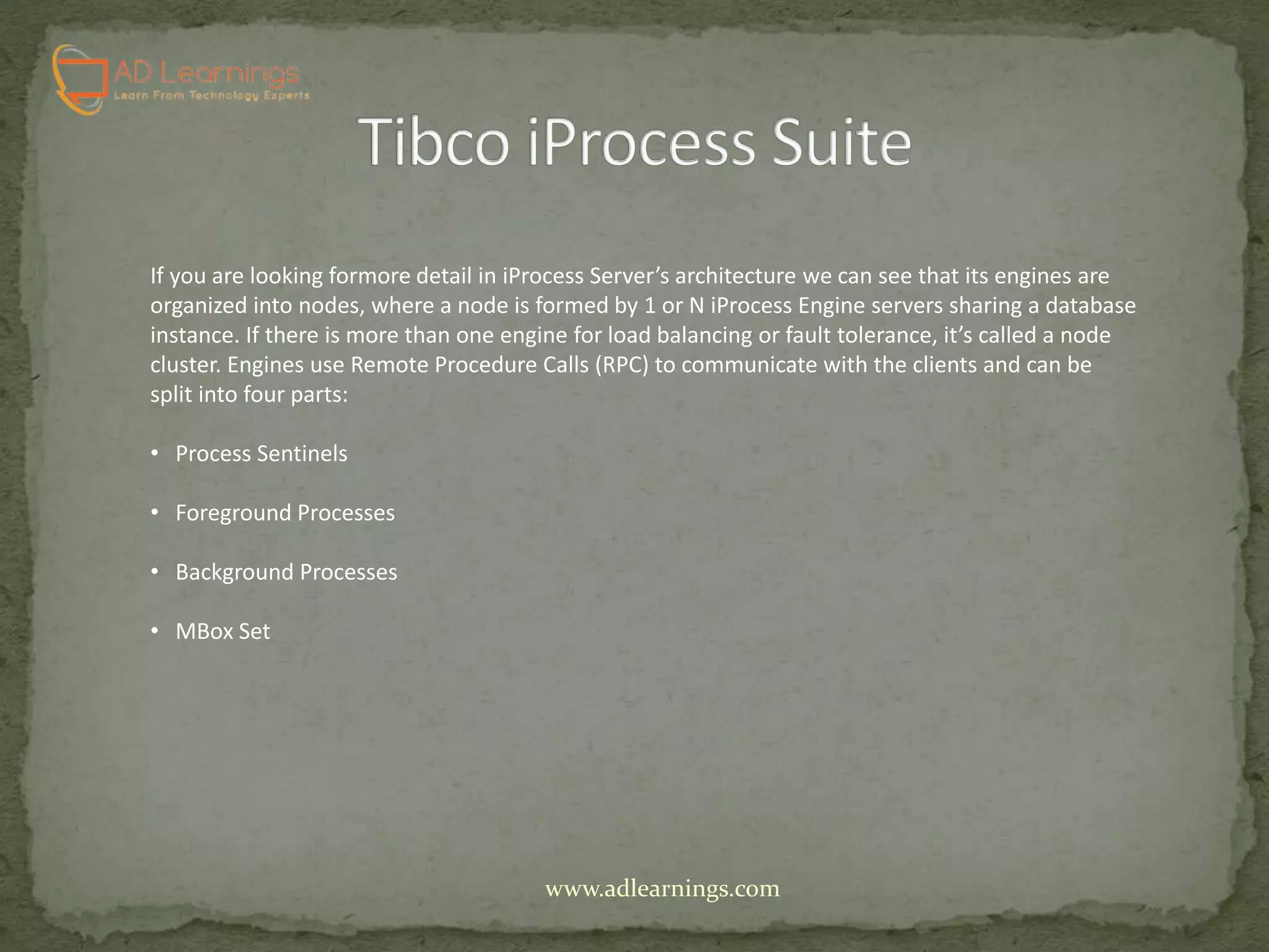 Tibco iprocess suite | PPT