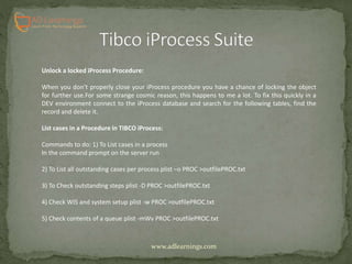 Tibco iprocess suite | PPT