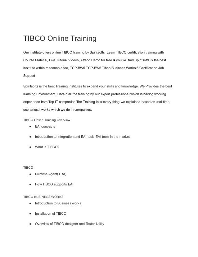 TIBCO Online Training.pdf