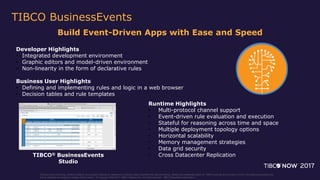 Tibco streaming analytics overview and roadmap | PDF