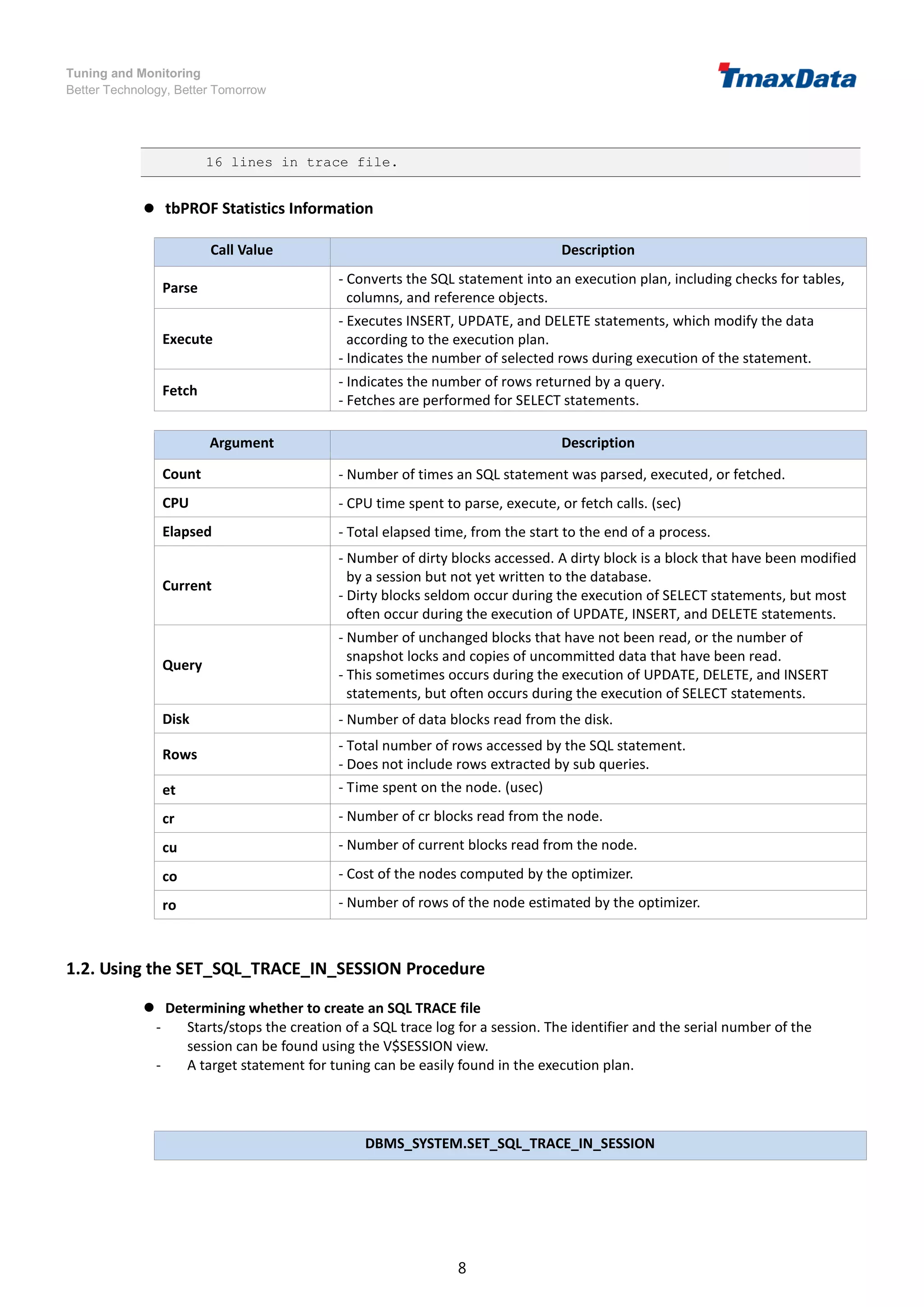 Tibero sql execution plan guide en | PDF