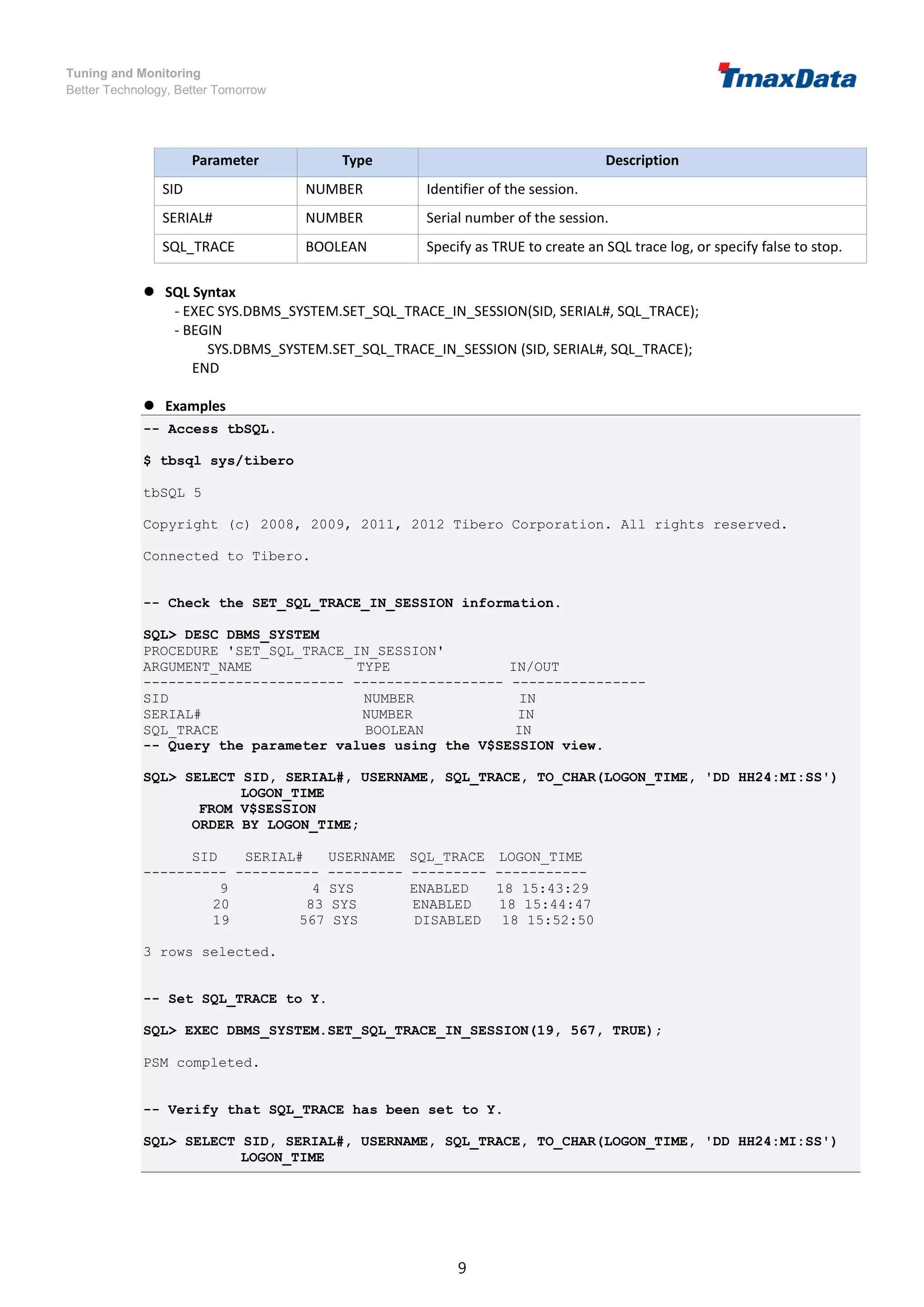 Tibero sql execution plan guide en | PDF