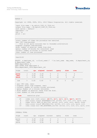Tibero sql execution plan guide en | PDF