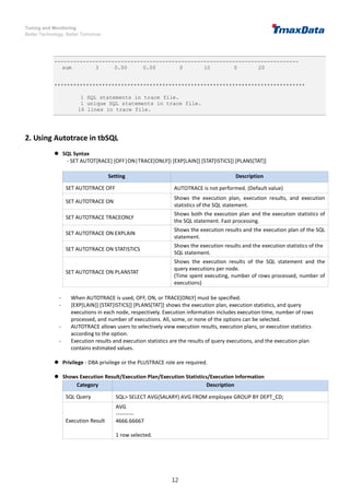 Tibero sql execution plan guide en | PDF