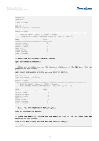 Tibero sql execution plan guide en | PDF